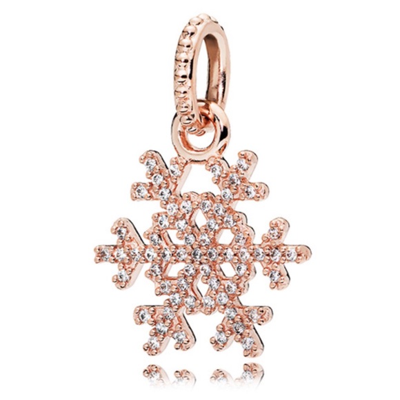 Pandora | Jewelry | Pandora Rose Sparkling Snowflake | Poshmark